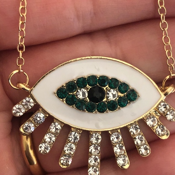 Fashion Jewelry | Jewelry | Necklace Evil Eye Rhinestone Zinc Alloy ...